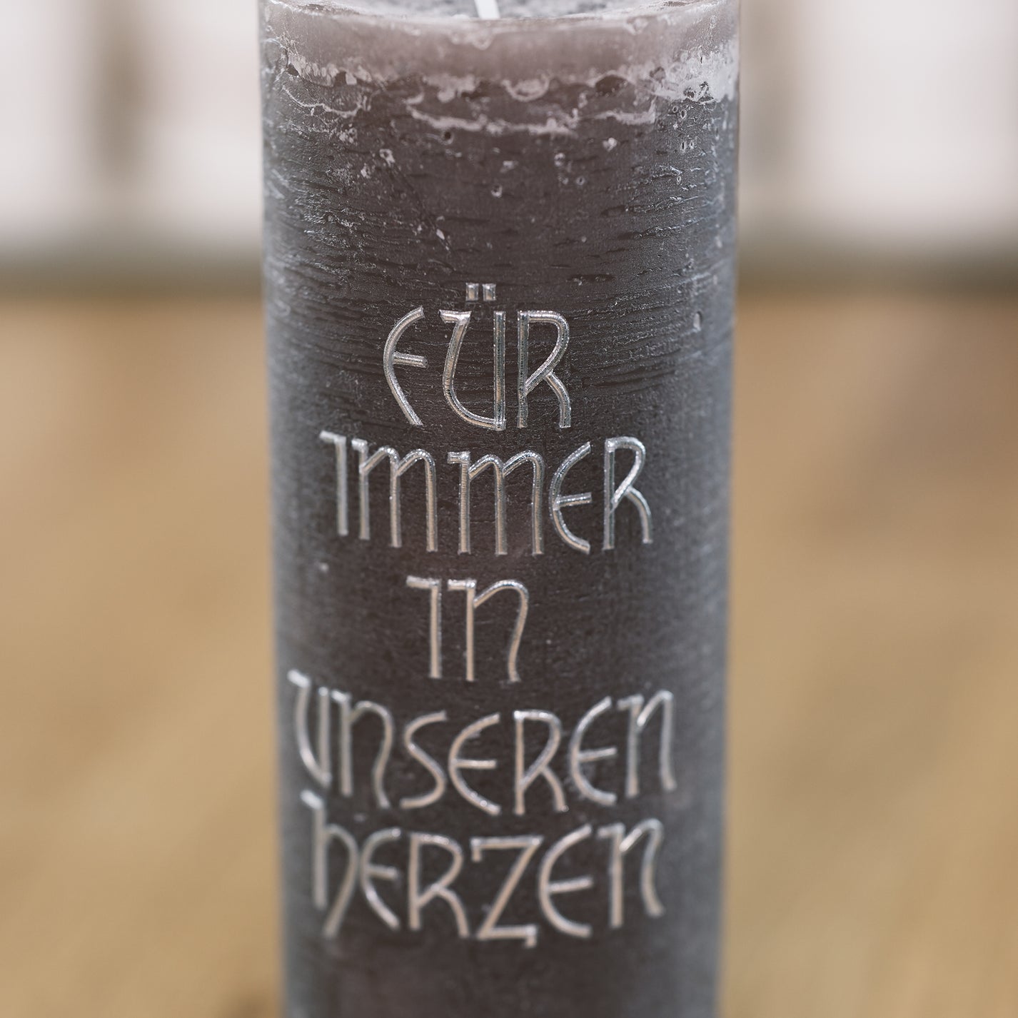 Trauerkerze "Für immer in unseren Herzen" – Rosis Kerzen